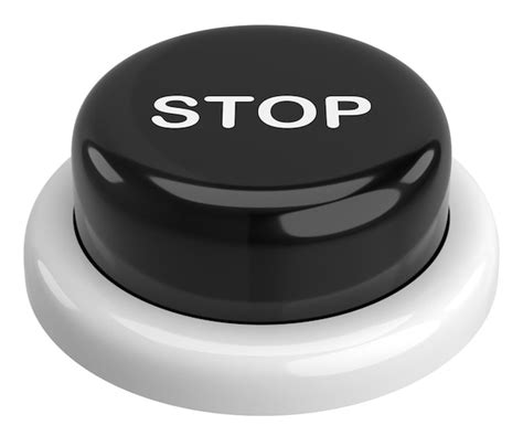 Premium Photo 3d Button Stop Button 3d Illustration