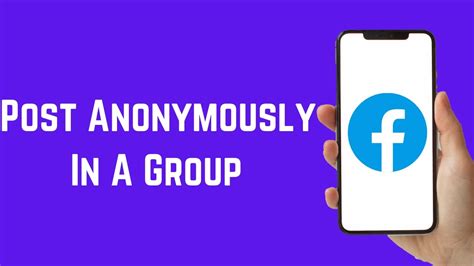 How To Post Anonymously In A Group On Facebook Tutorial YouTube