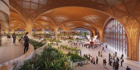 Foster Partners Reveals Techo International Airport With Tree Canopy