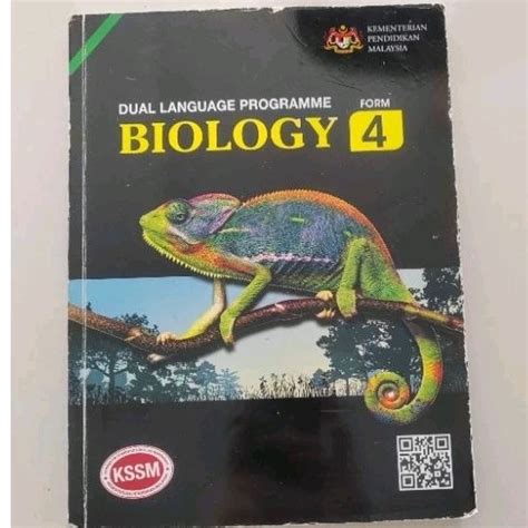 Biology Textbook Form 4 Kssm Dlp Buku Teks Biologi Tingkatan 4 [pre Owned Book] Shopee