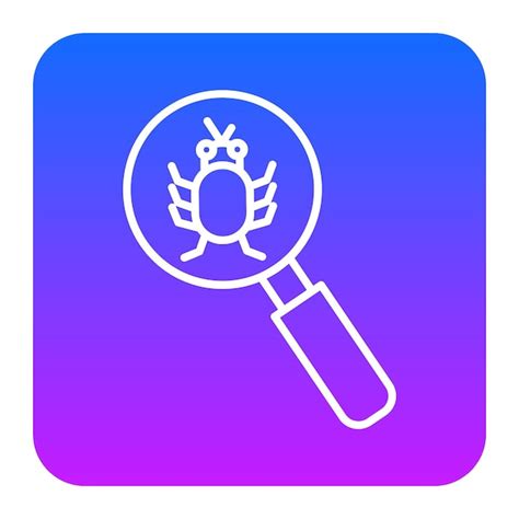 premium vector bug search vector illustration