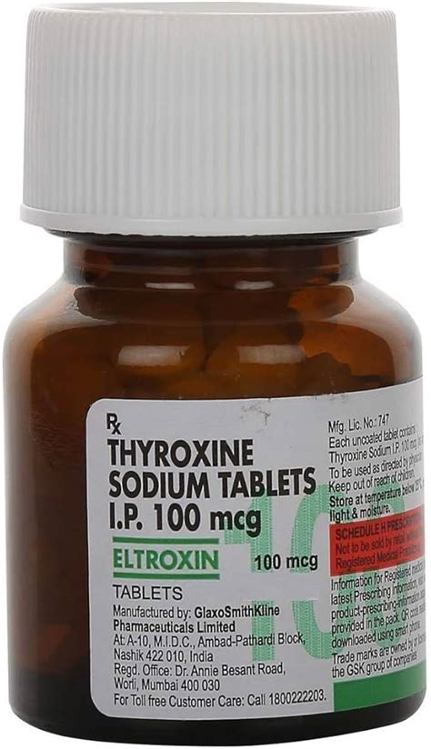 Eltroxin 100mcg Tablet Uses Price Substitute Side Effects And Benefits