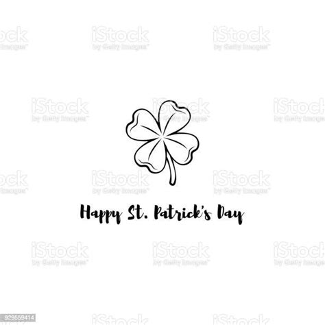 성 패 트 릭의 날에 템플릿 디자인 배너입니다 3 차원 효과 클로버입니다 벡터 일러스트입니다 그림자에 대한 스톡 벡터 아트 및 기타 이미지 Istock