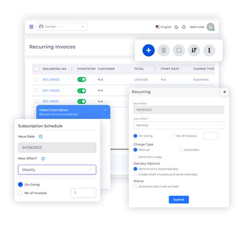 Manage Recurring Invoice Crowd