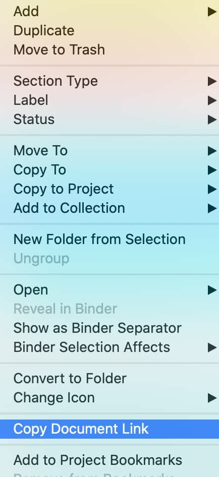 What Is The Keyboard Shortcut For The Context Menu Item Copy Document