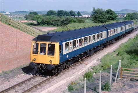 Original 35mm Rail Slide Class 117 Dmu T308 Coalville 11 6 89