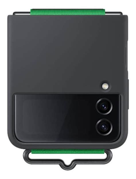 Funda De Silicona Samsung Para Galaxy Z Flip4 Negro