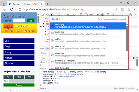 View The Resource Files That Make Up A Webpage Microsoft Edge