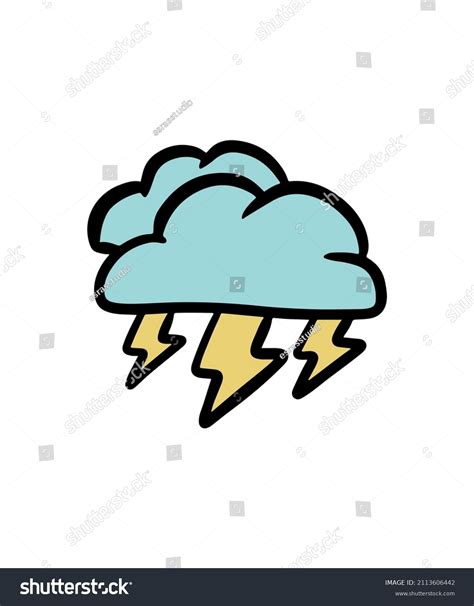 Cute Simple Weather Drawings Stock Vector Royalty Free 2113606442 Shutterstock