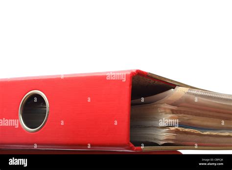 Lock File Office Folder On White Background Stock Photo Alamy