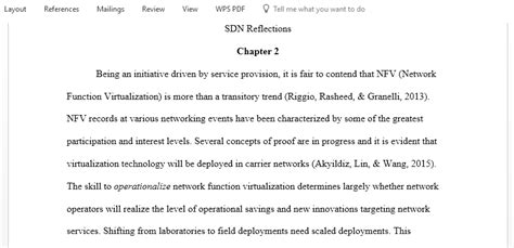 Software Defined Networking Reflection Paper Exacthomework