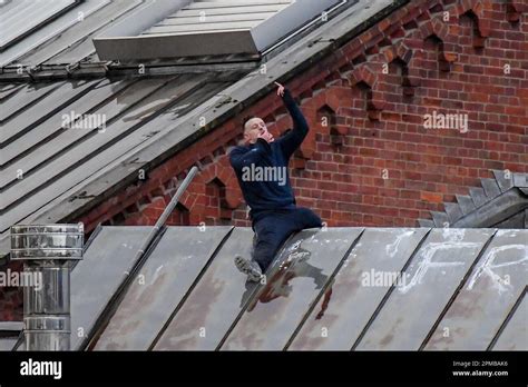 An Inmate Makes It Up On The Roof At Hm Prison Manchester Aka