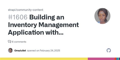 Building An Inventory Management Application With Tanstack And Strapi 5 · Issue 1606 · Strapi