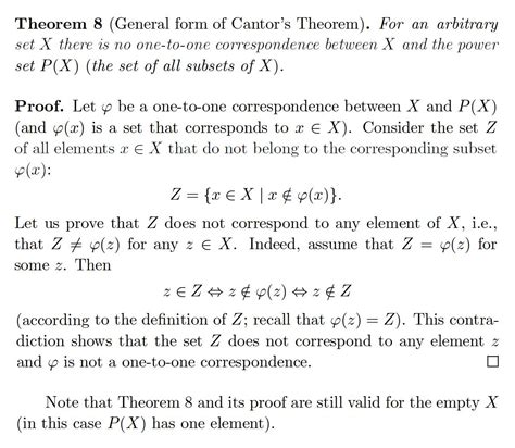 Cantor Set Theory
