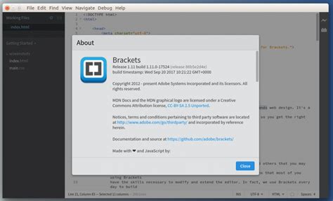 Brackets Editor Ubuntu At Nu Frazier Blog