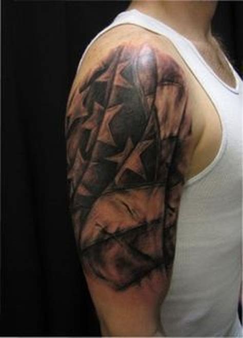46 Excellent Shoulder Tattoo Design Ideas For Men You Can Do Matchedz American Flag Tattoo