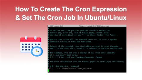 How To Create The Cron Expression And Set The Cron Job In Ubuntulinux