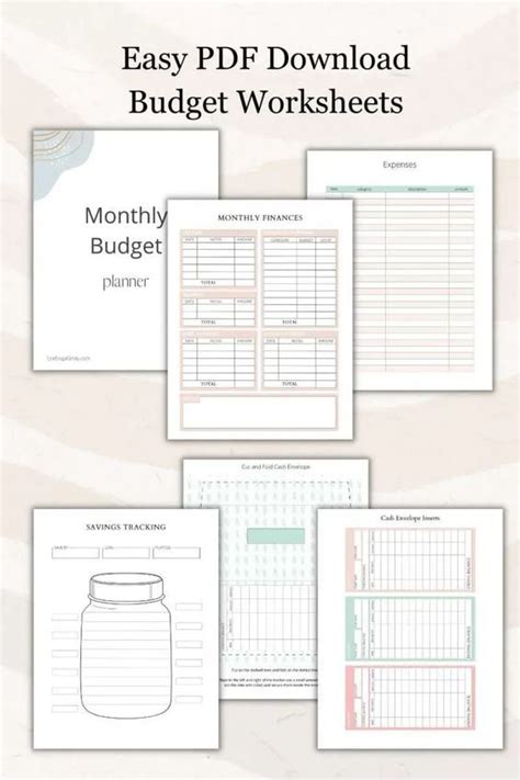 Monthly Budget Worksheets Free Printable Cafd In 2025 Budgeting