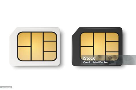 벡터 3d 현실적인 흰색과 검은 색 플라스틱 마이크로 Sim 카드 템플릿 세트 격리 모형 브랜딩을 위한 마이크로 Sim 카드의 디자인 템플릿입니다 상위 뷰 3차원 형태에