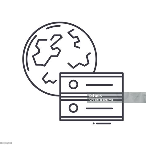 빅 데이터 이미지 아이콘 선형 격리 일러스트레이션 씬 라인 벡터 웹 디자인 사인 흰색 배경에 편집 가능한 스트로크가 있는 개요 개념 기호 개념에 대한 스톡 벡터 아트 및