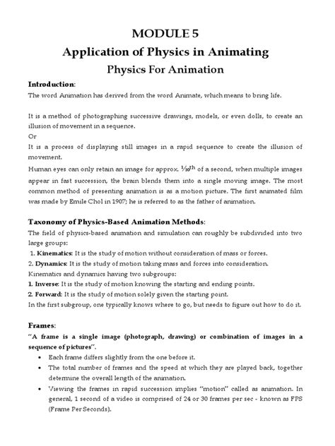 notes module 5 animation pdf