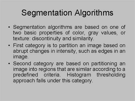Image Segmentation Image Segmentation Segmentation Divides An Image