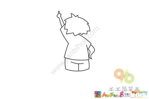 人物背影简笔画 男生（漂亮13张） 简笔画图片大全