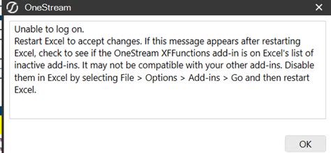 Excel Add In Compatability In Version 84 Onestream Community