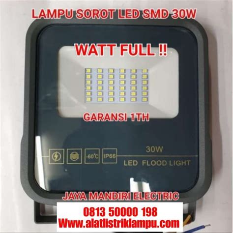 Promo Lampu Sorot Led Smd Watt Full Putih Outdoor Watt W Full Terang Diskon Di Seller