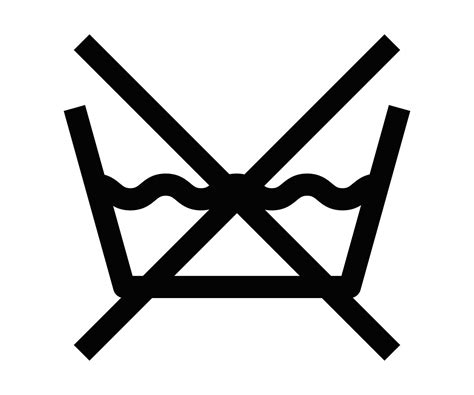 Simple Icon Of A Do Not Wash Symbol Commonly Used In Laundry And