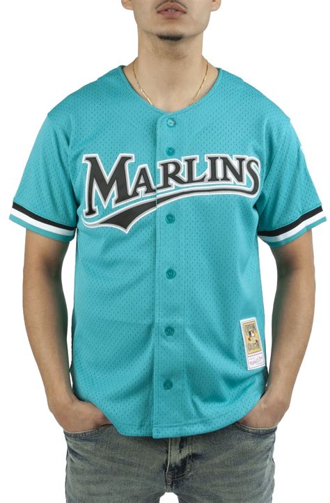 Mitchell And Ness Flordia Marlins Jersey Abbf3104 Fma95adateal Shiekh