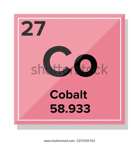 Cobalt Element Concept Chemistry Periodic Table Stock Vector Royalty Cobalt Element Concept Chemistry Periodic Table Stock Vector Royalty