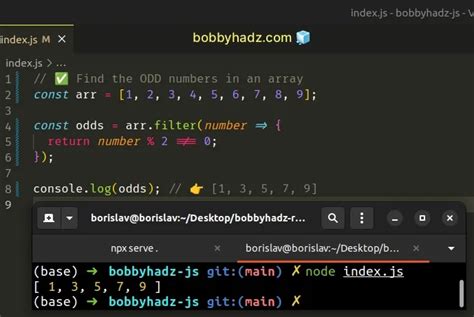 Find The Even Or Odd Numbers In An Array In Javascript Bobbyhadz