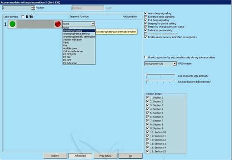 Jablotron JA 113E Bus Access Module With Keypad And RFID