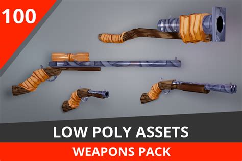 100 Weapons Pack 3d Weapons Unity Asset Store