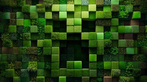 Free Minecraft Mossy Creeper 4k Desktop Wallpaper 4k