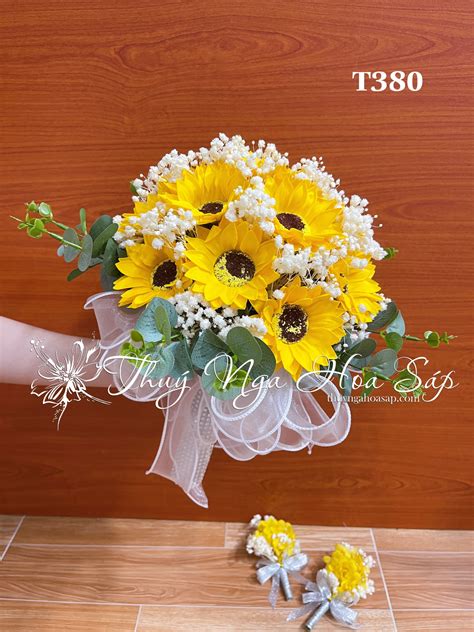 HOA SÁP CẦM TAY CÔ DÂU thuyngahoasap com