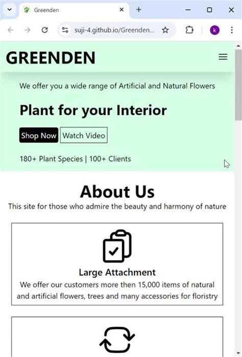 Sujitha Rk On Linkedin 🌱 Greenden Project 🌱 Im Excited To Share My Latest Web Application