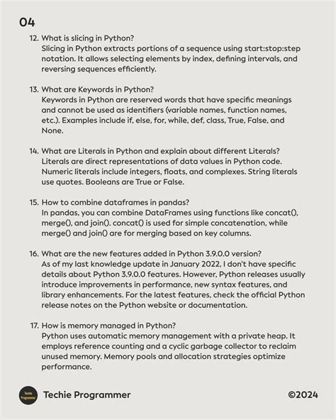 Best 13 100 Python Interview Questions With Answers Python Pythonprogramming Database Interview