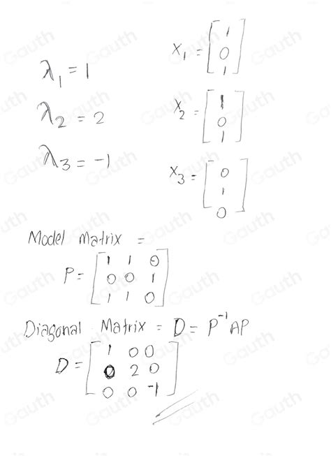 Solved Let A Be 3 3 ` Diagonalizable Matrix With Eigenvalues Lambda 1 1 With Corresponding