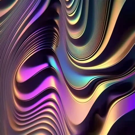 Premium Ai Image A Close Up Of A Colorful Abstract Background With A Curved Design Generative Ai