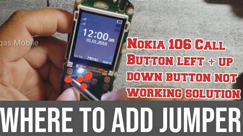 Nokia 106 Ta 1114 Call Left Up Down Key Not Working Solution By Waqas Mobile YouTube