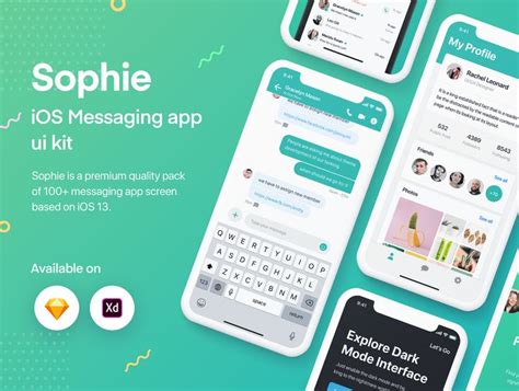 Sophie Messaging App Ui Kit UI Kits On UI8 Identidade Visual