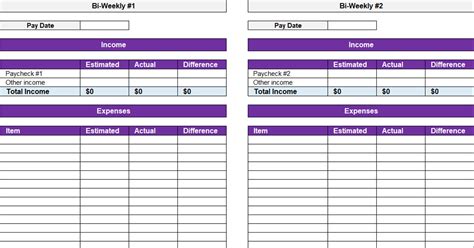 Bi Weekly Budget Create Track Your Finances In 2 Weeks