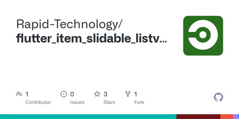 Github Rapid Technologyflutteritemslidablelistview
