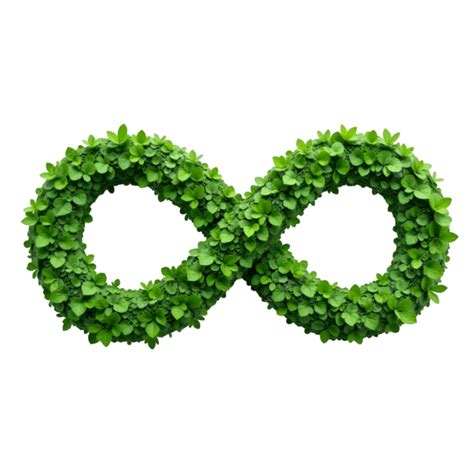 Eco Friendly Infinity Symbol Made Of Fresh Grass Infinity Symbol Made