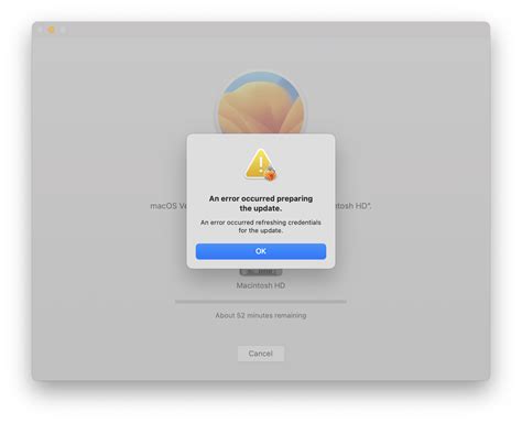 Anyone Seen This Error Installing Ventura Rmacos