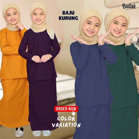 Baju Kurung Budak Perempuan Baju Kurung Hot Selling Baju Budak Shopee