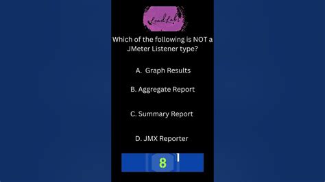 Which Of The Following Is Not A Jmeter Listener Type Loadlabs Youtube