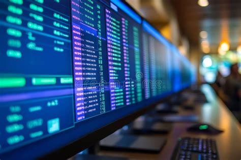 Data Analytics Dashboard Displaying Visualizations In Modern Office
